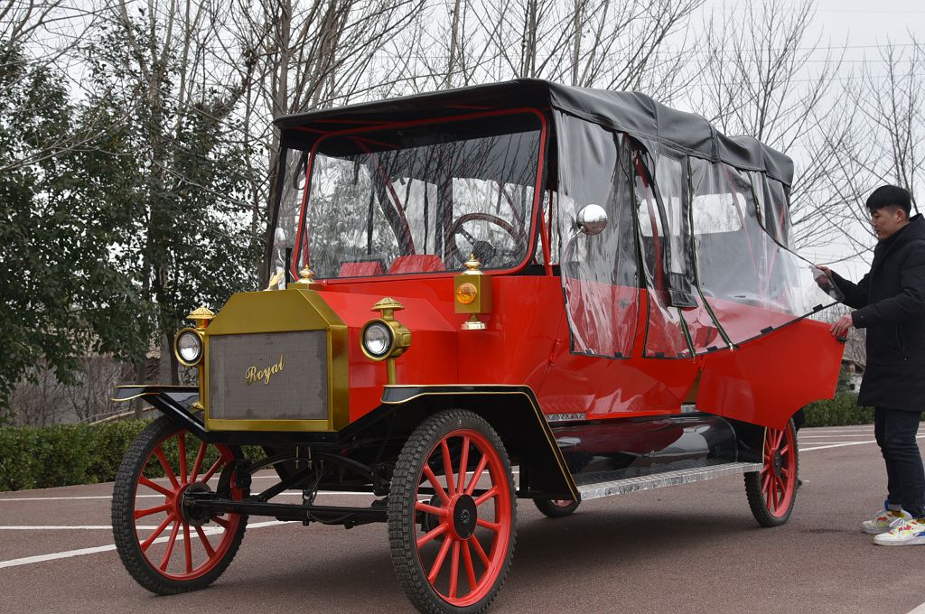 Convertible Model T golf cart open roof model t roadster