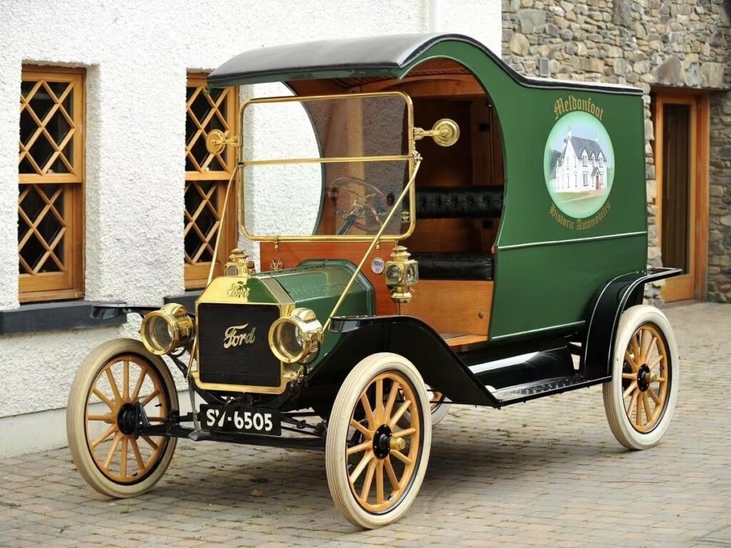 Ford model t food van replica as mobility food station